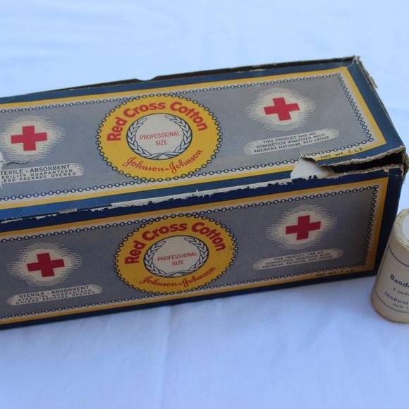 Johnson & Johnson | Other | Vtg Lb Johnson Johnson Red Cross Cotton ...